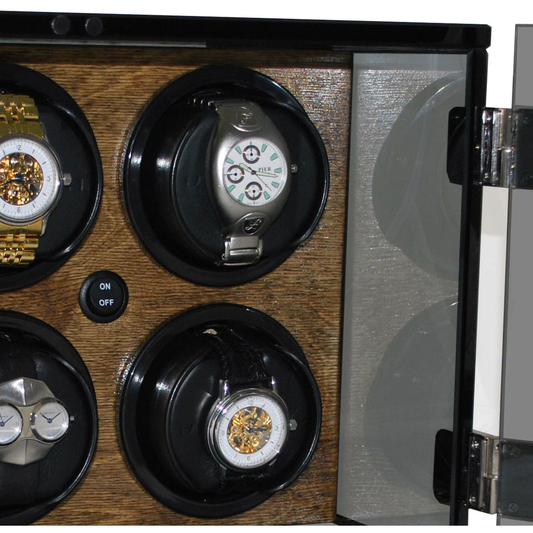 Orbita Milano 6-Unit Watch Winder In Walnut – Watchwindersplus